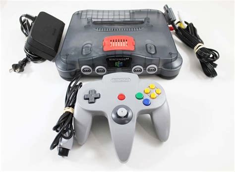 Nintendo 64 N64 Smoke Gray System W Controller And Expansion Pak