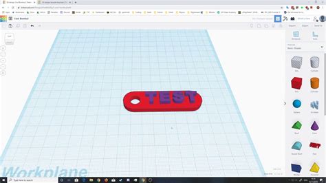 Tinkercad Simple Keychain Beginner Youtube