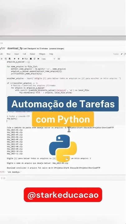 Automação De Tarefas Com Python Python Youtube