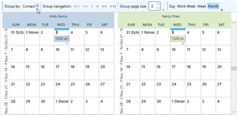 Grouping Scheduler For WPF ComponentOne