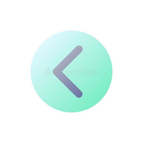 Left Direction Arrow Pixel Perfect Flat Gradient Color Ui Icon Stock