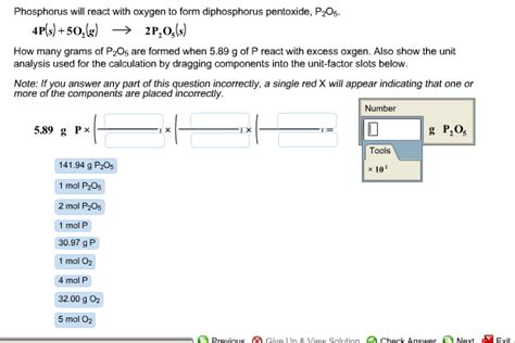 Solved Phosphorus Will React With Oxygen To Form