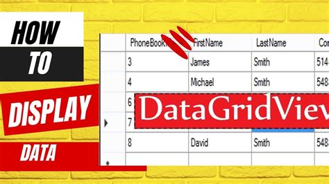 How To Display Database Table In C Datagridview Youtube