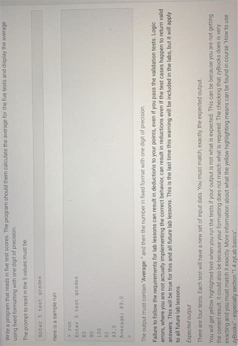 Solved Write A Program That Reads In Five Test Scores The