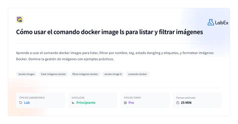 cómo listar y filtrar imágenes docker con el comando docker image ls