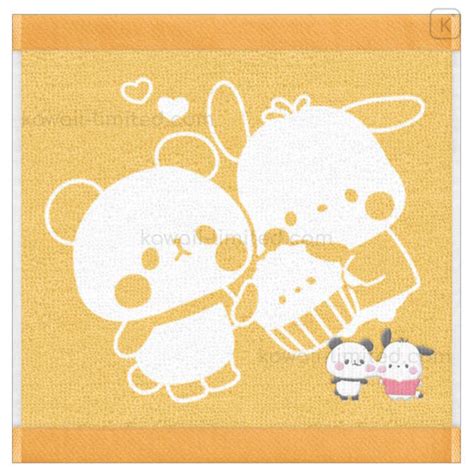 Japan Sanrio × Mochimochi Panda Jacquard Embroidered Towel Handkerchief