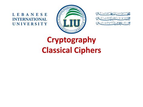 Ppt Cryptography Classical Ciphers Powerpoint Presentation Free