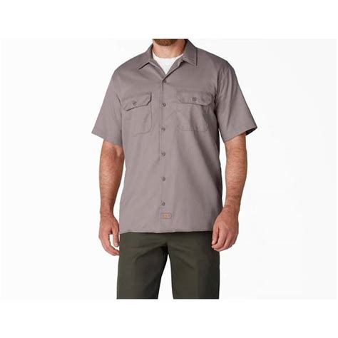 Dickies Shirts New Dickies Short Sleeve Work Shirt In Silver Gray Poshmark