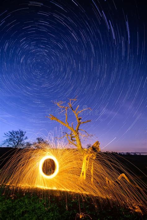 Stars In Movement Stock Photo Image Of Light Night