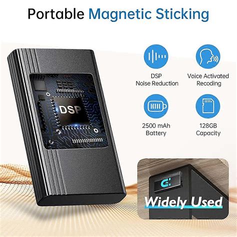 128gb Digital Voice Recordervoice Controlled Recorder 440 Hours Voice