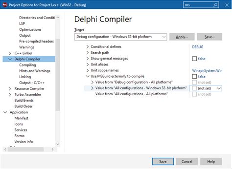 Delphi Compiler RAD Studio
