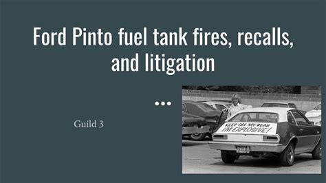 Ford Pinto Fuel Tank Fires Recalls And Litigation Youtube