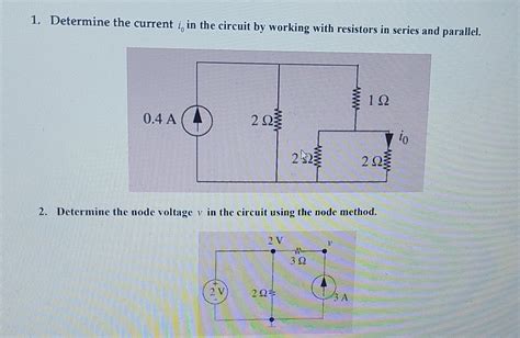 Solved 1 Determine The Current I0 In The Circuit By Working Chegg Com