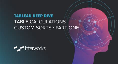 Tableau Deep Dive Table Calculations Custom Sorts Part One Interworks