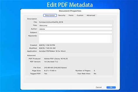 use pdf metadata editors to edit pdf metadata