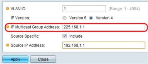 Creation And Configuration Of Ip Multicast Groups On The Sx500 Series