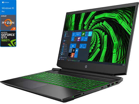 HP Pavilion 15 Gaming Notebook, 15.6" IPS FHD Display, AMD Ryzen 7 ...