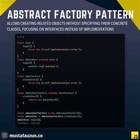 Javascript Abstract Factory Pattern Mustafa Ateş Uzun Blog