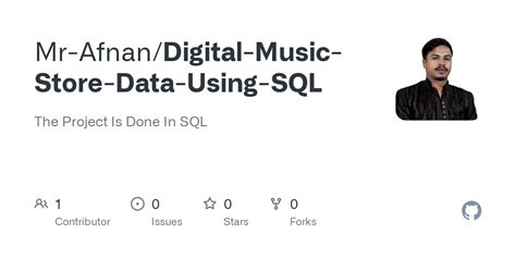 Github Mr Afnandigital Music Store Data Using Sql The Project Is