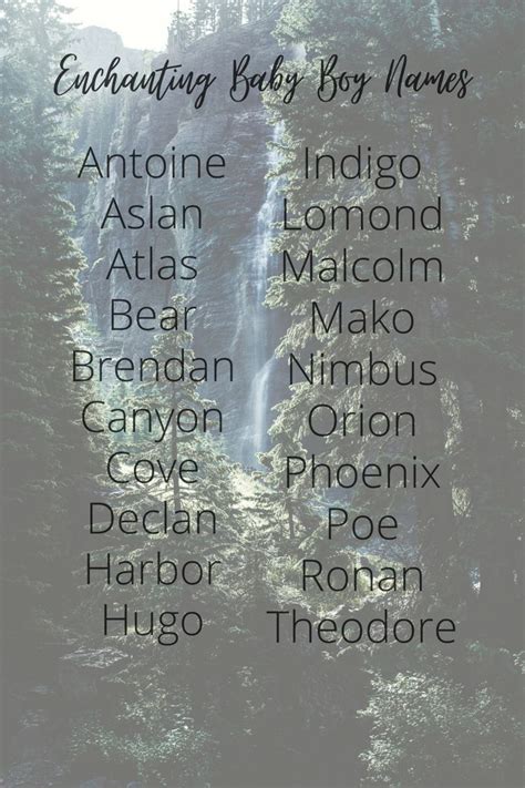 Enchanting baby boy names – Artofit