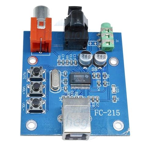 PCM2704 USB Mạch Giải Mã Card Âm Thanh DAC, Nguồn: 5VDC, đầu ra: 2 kênh ...