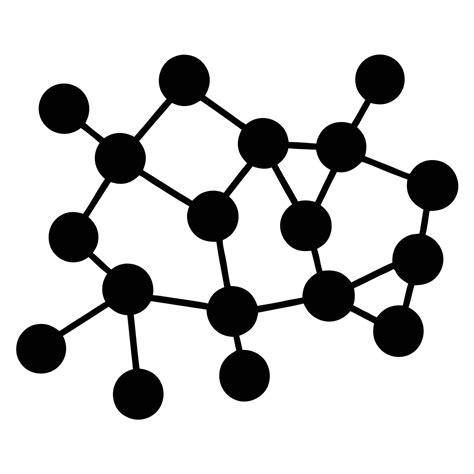 Black Network Illustration With Connected Dots And Lines On White Background 60212381 Vector Art