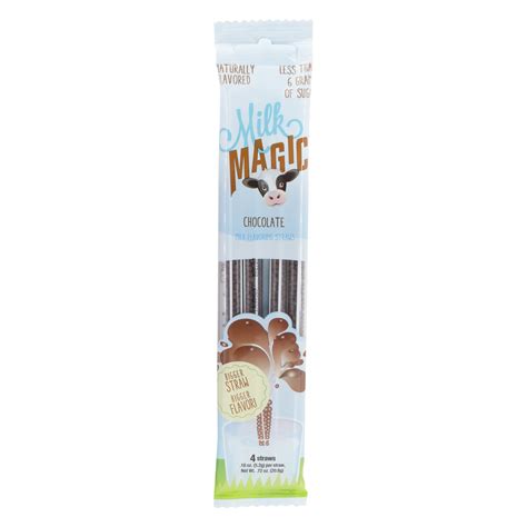 2 Pack Milk Magic Milk Flavoring Straws ~ 6 Straws Per Pack Chocolate