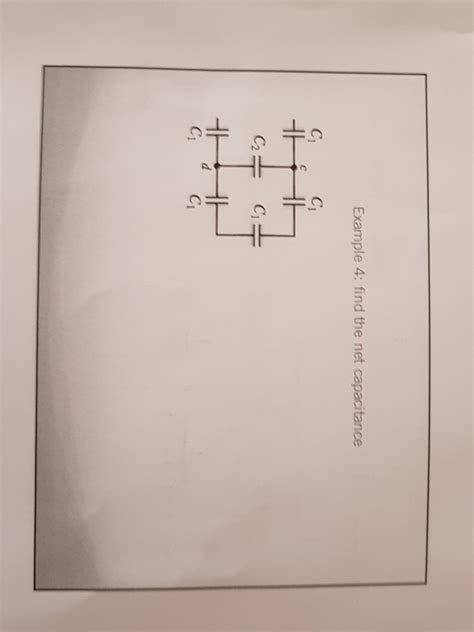 Solved Example Find The Net Capacitance Chegg