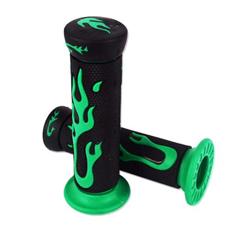 78 22mm Rubber Flame H Andle Grips Flame Soft Motorcycle H Andlebar