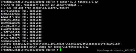 docker拉取tomcat镜像启动tomcat的容器 windows的tomcat的dockercompose镜像tomcat 8 0 52