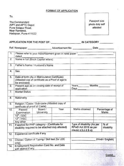 Aipt And Aptc Depot Pune Application Form 2024 Pdf
