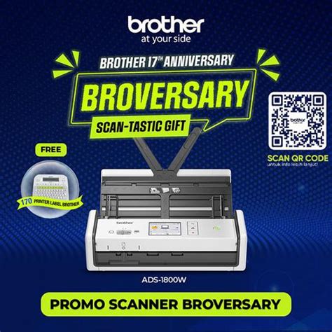 Promo Brother Scanner Ads 1800w Portable Document Cicil 0 3x Kota Medan Brother Official
