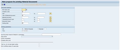 J GLPPMM SAP Tcode Print MM Documents