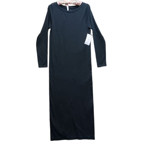 Ingrid And‎ Isabel Black Form Fitting Maternity Dress L Gem