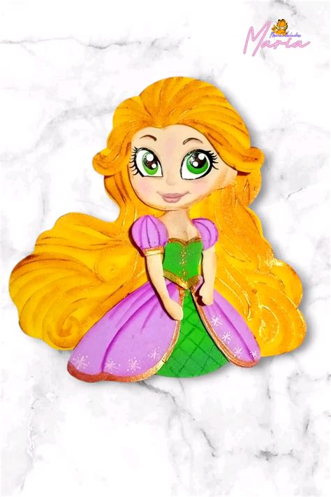 Rapunzel Molde Princesa Da Disney Ver E Fazer