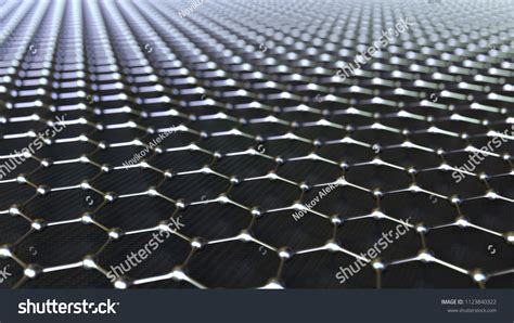 Hexagonal Atomic Structure Nanotechnology Modern Science Stock Illustration 1123840322