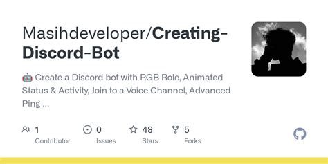Github Masihdevelopercreating Discord Bot 🤖 Create A Discord Bot