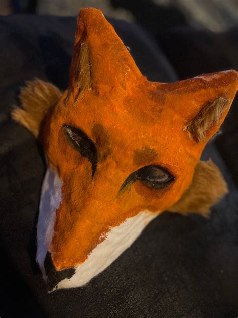 Therian Red Fox Mask Etsy