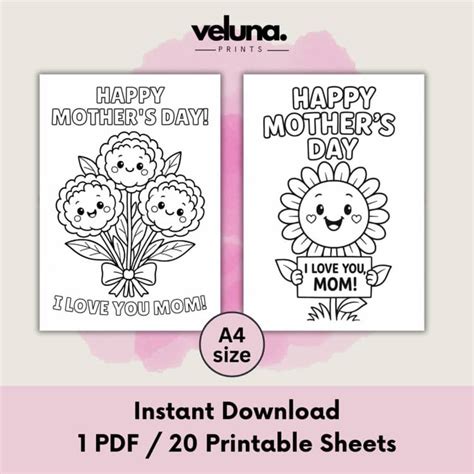 Flowers For Mom Mothers Day 20 Coloring Pages Flowers With Happy