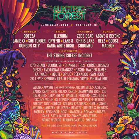 Electric Forest Releases Phase One Of 2023 Lineup And Swiftly Sells Out