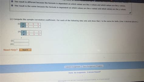 Solved Compute The Sample Correlation Coefficient R For Each Chegg