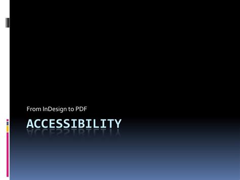 Accessibility Indesign User Group