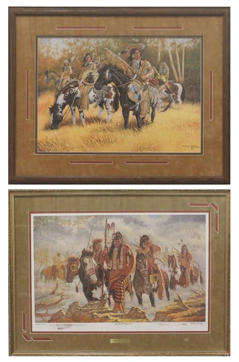 Lot Michael Gentry Tow Offset Litographs