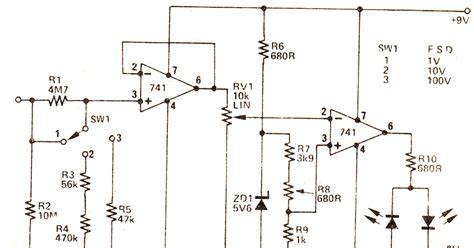 Led And Voltmeter Circuit Diagram Led Voltmeter Circuit Diag