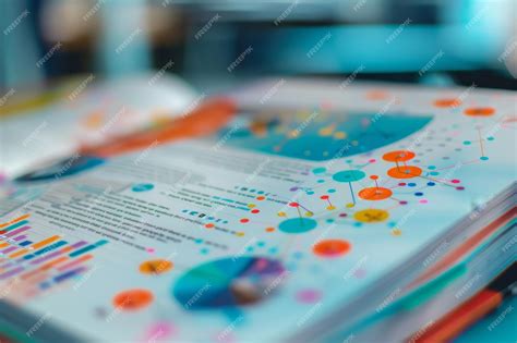 A Closeup View Of An Open Textbook With Colorful Diagrams Showcasing