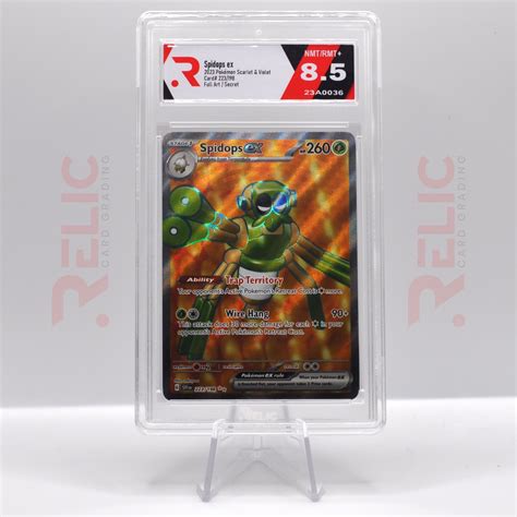 Spidops Ex Pokemon Scarlet Violet A Relic Card Grading