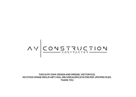 Entry 442 By Mstsalma4210 For Modern Construction Contractor Logo Design Freelancer