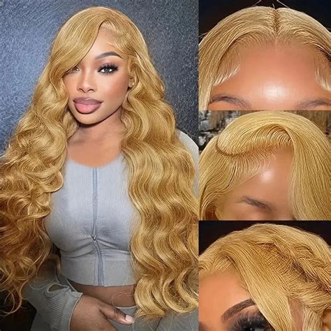 Honey Blonde Wig 27 Honey Blonde Lace Front Human Hair Wigs Hermosa