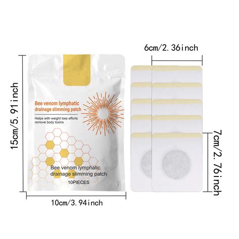10 Pack Belly Button Detox Slimming Patch Bee Venom Slimming Patch