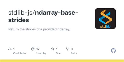 Github Stdlib Jsndarray Base Strides Return The Strides Of A Provided Ndarray